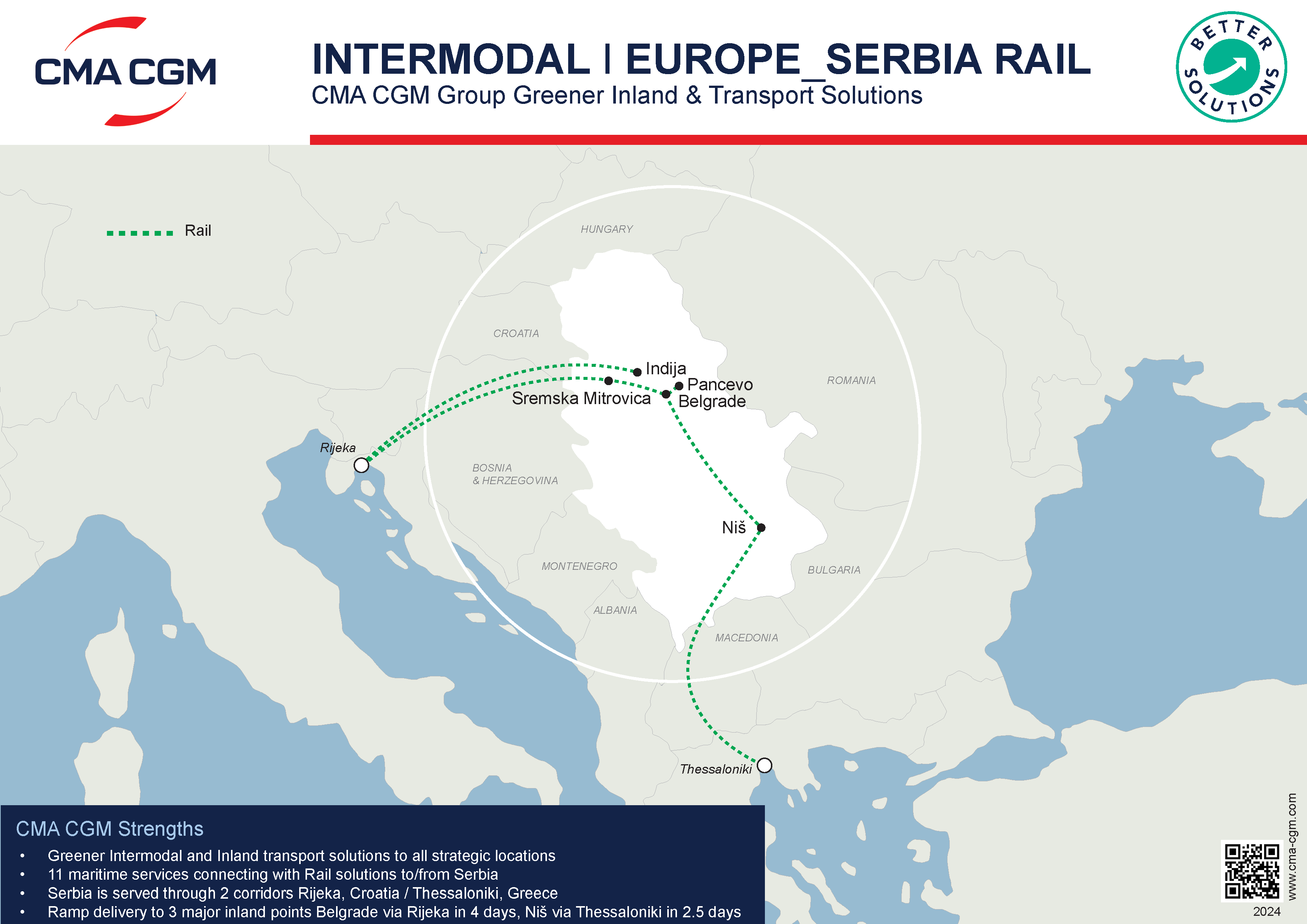 CMA CGM | Inland and intermodal services in Europe